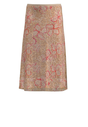 bianca Rock "Feli" Damen red - wadenlanger Midirock